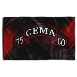 Cema Scroll 75Th Ranger Regiment Flag Banner